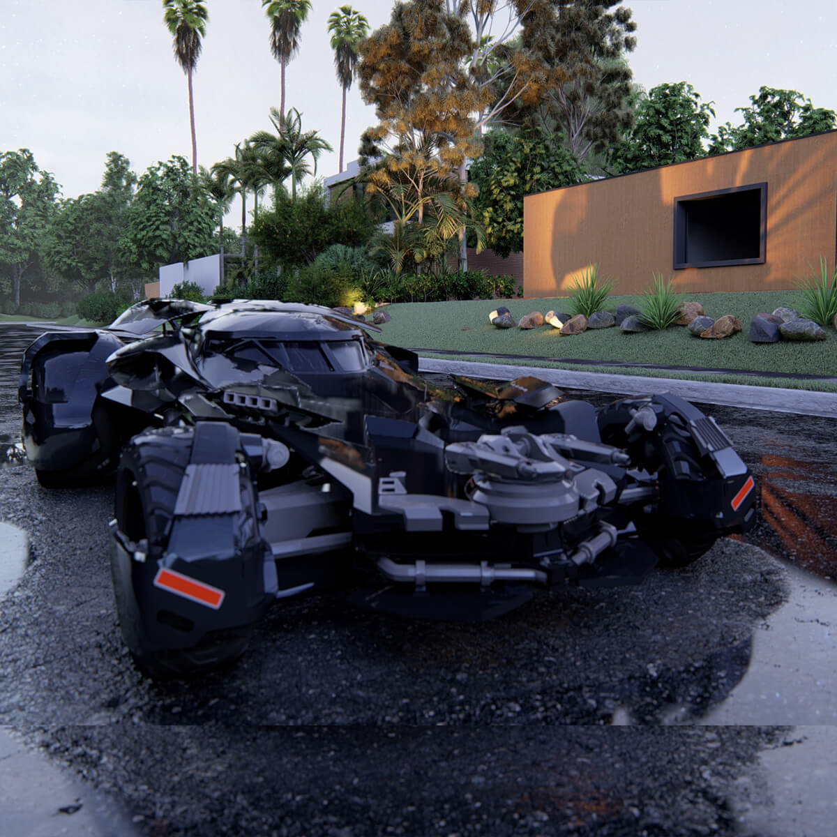 Batmobile Car - 3D Model by AlphaGroup