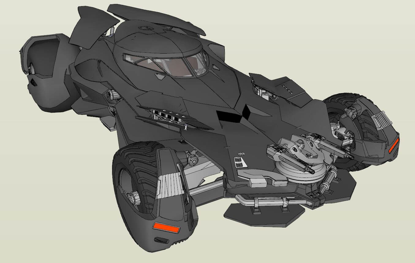 Batmobile Car - 3D Model by AlphaGroup