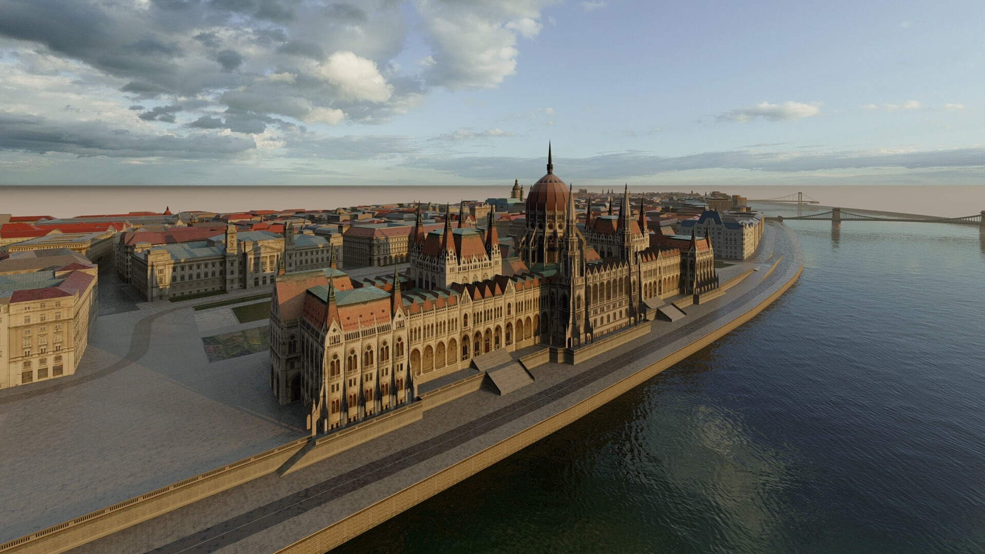 Budapest Hungary - 3D Model by AlphaGroup