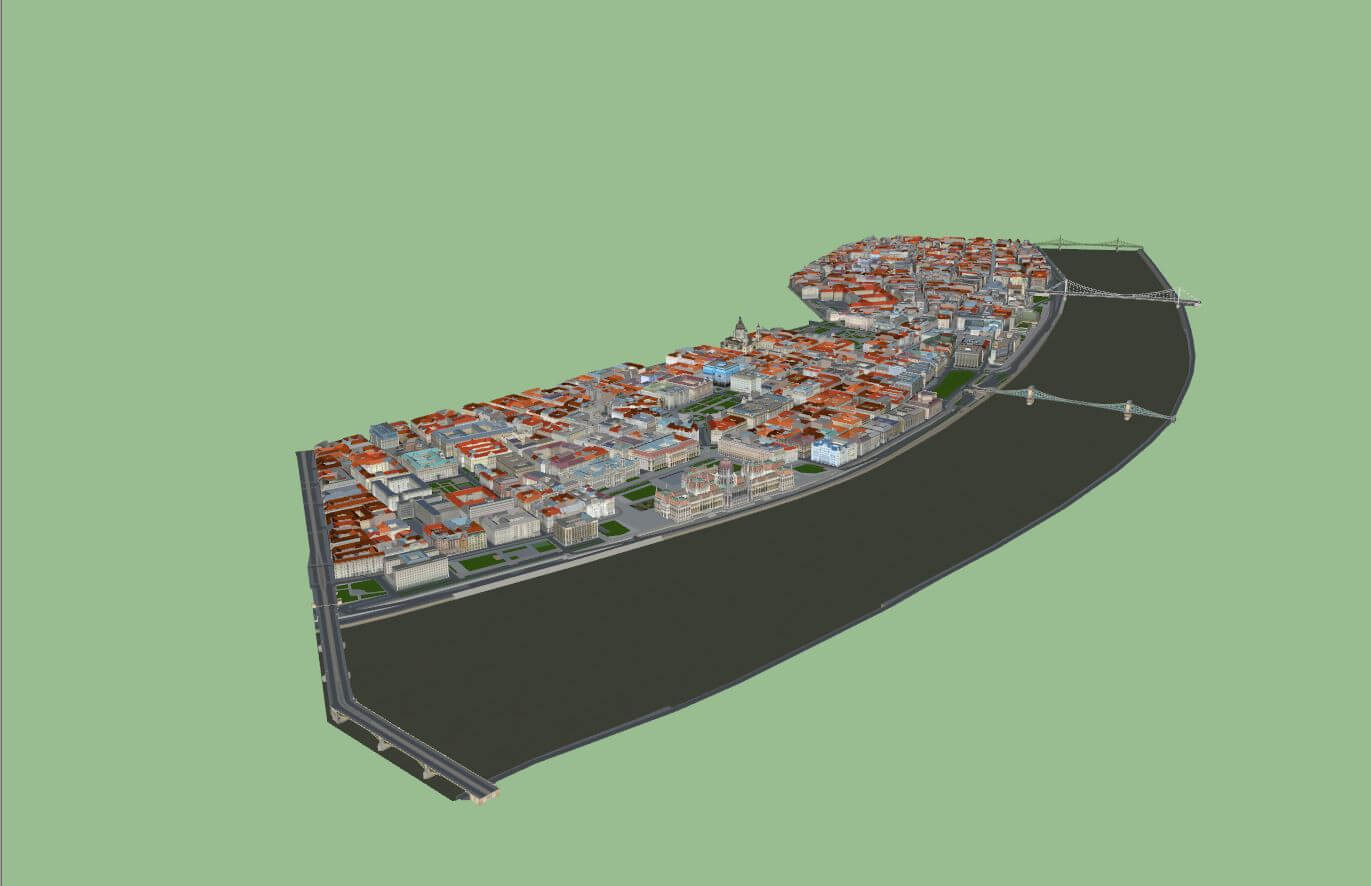 Budapest Hungary - 3D Model by AlphaGroup