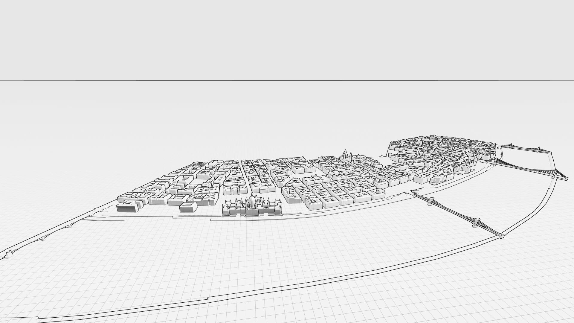 Budapest Hungary - 3D Model by AlphaGroup