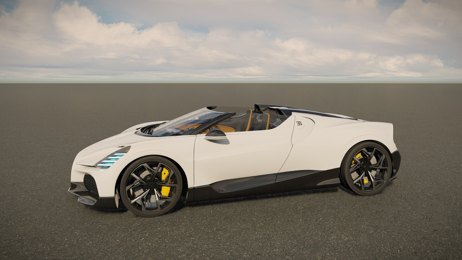 Bugatti W16 Mistral 2024 - 3D Model by AlphaGroup