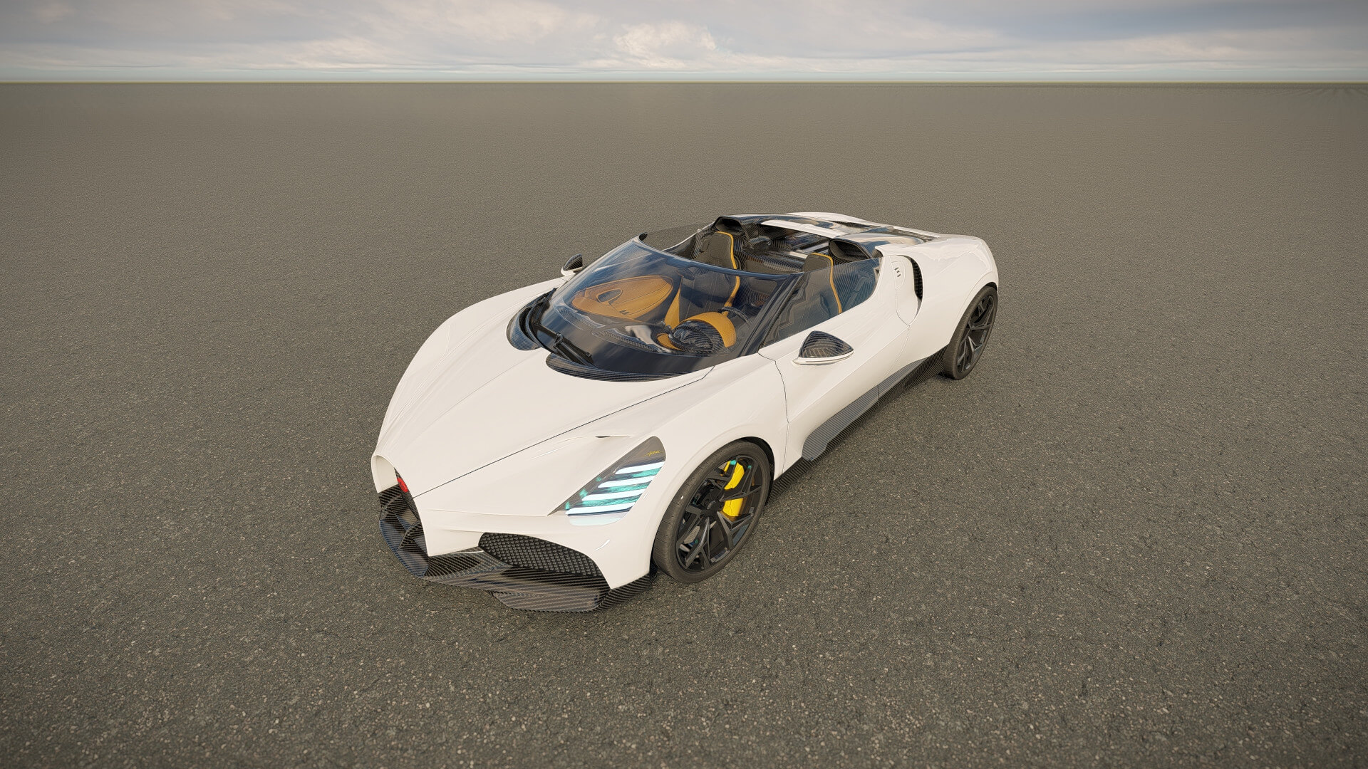 Bugatti W16 Mistral 2024 - 3D Model by AlphaGroup