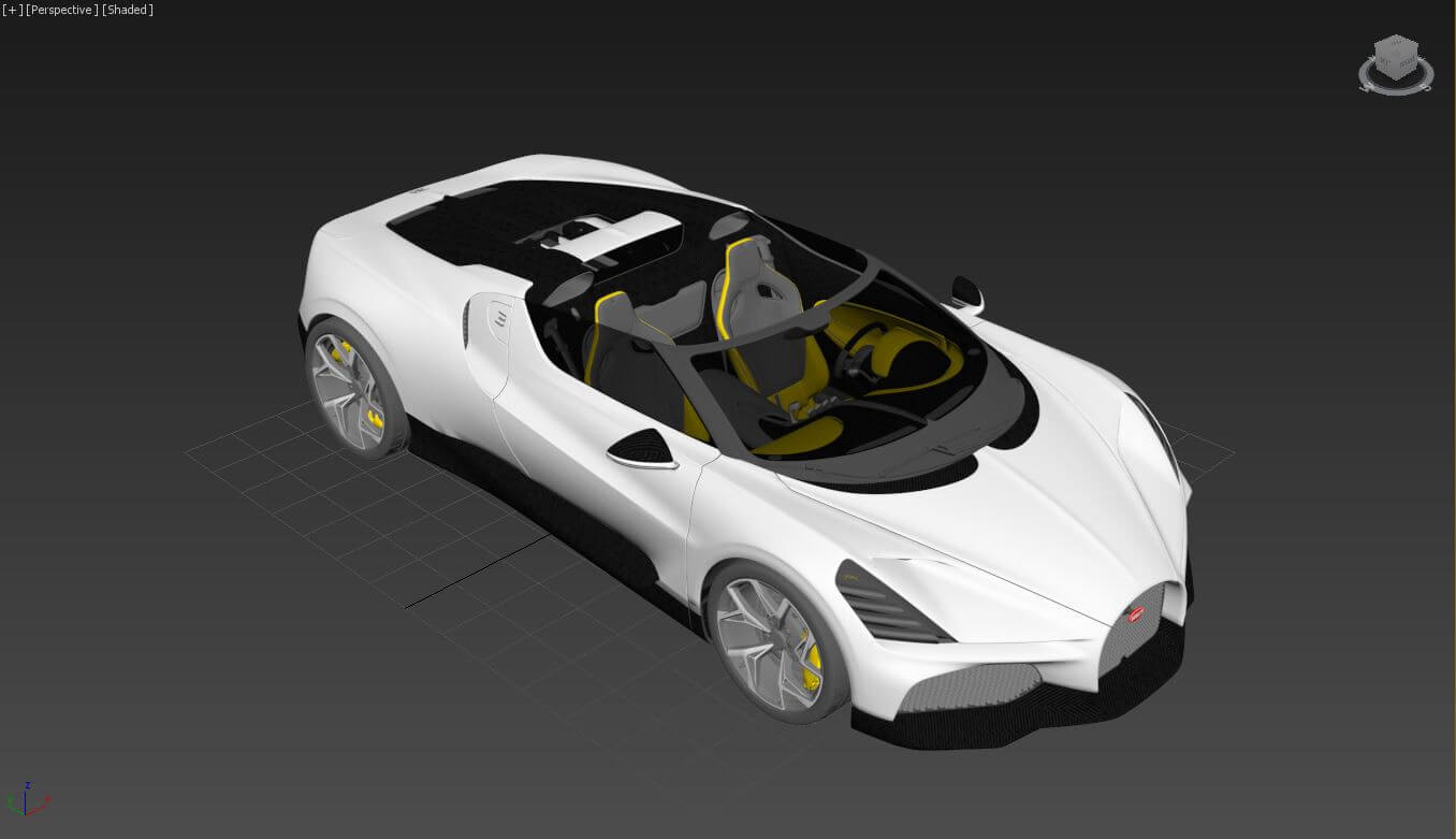 Bugatti W16 Mistral 2024 - 3D Model by AlphaGroup