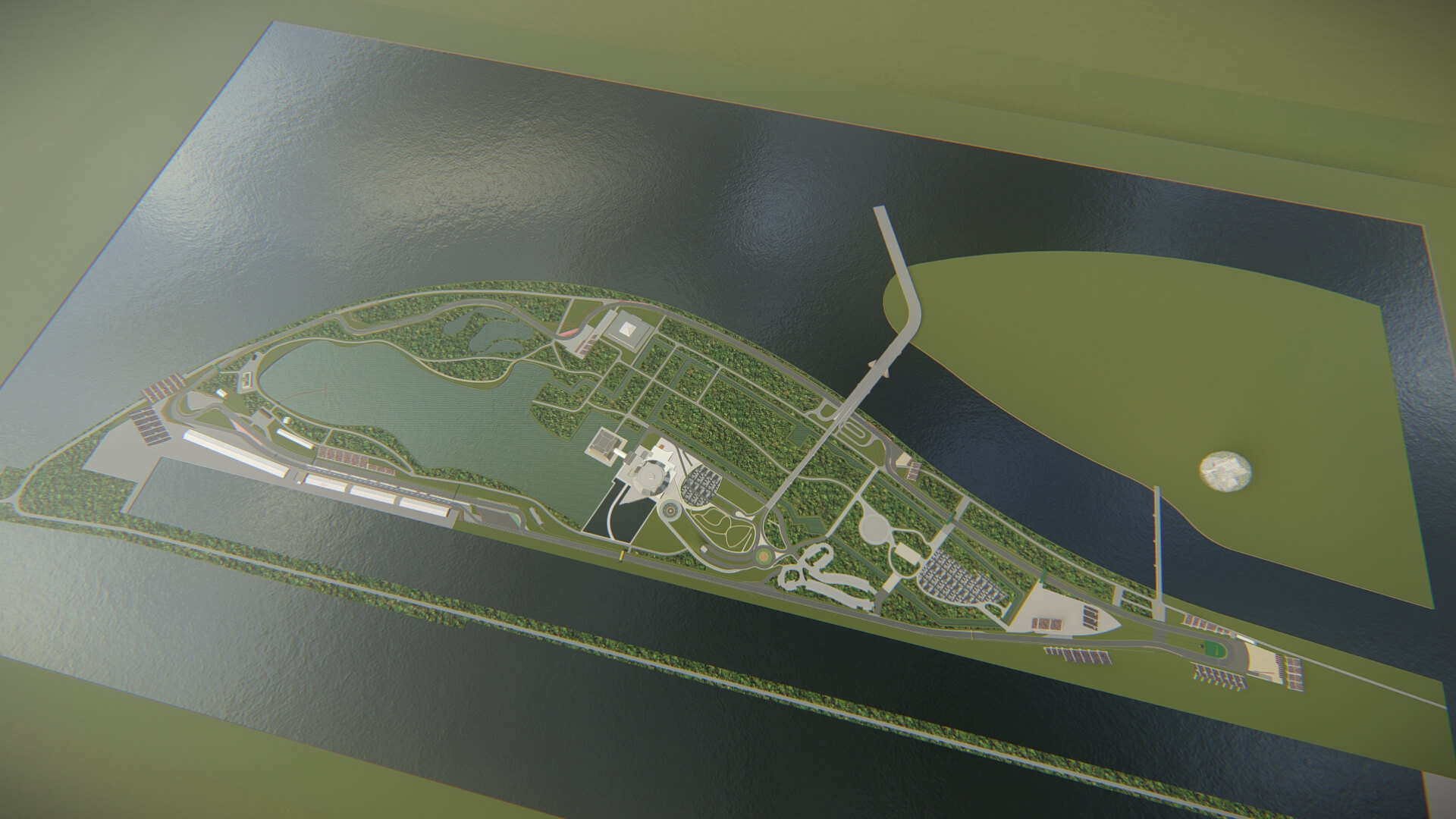 Canadian Montreal F1 Grand Prix - 3D Model by AlphaGroup