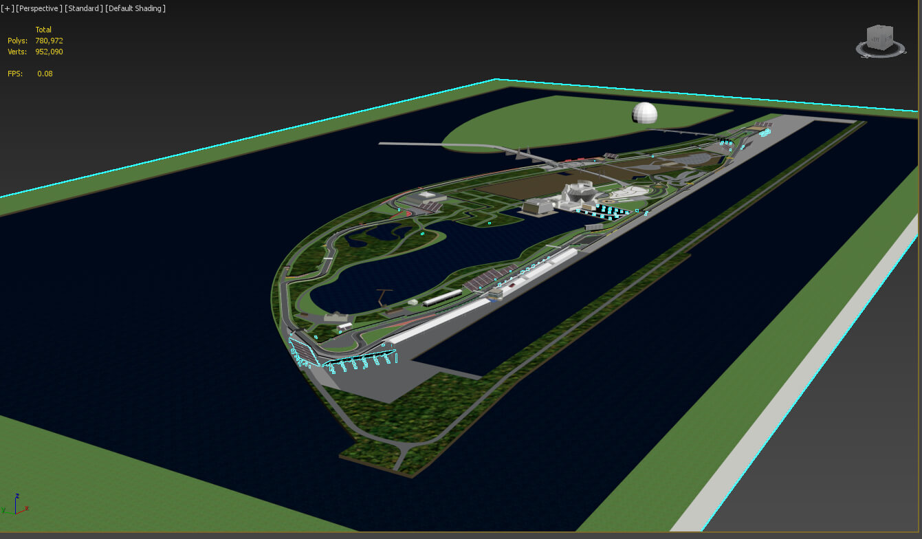 Canadian Montreal F1 Grand Prix - 3D Model by AlphaGroup
