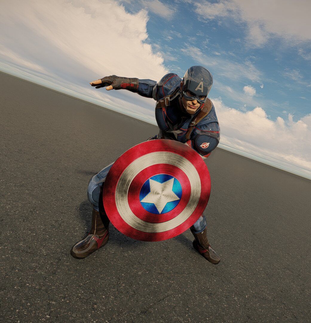 Captain America - 3D Model by AlphaGroup