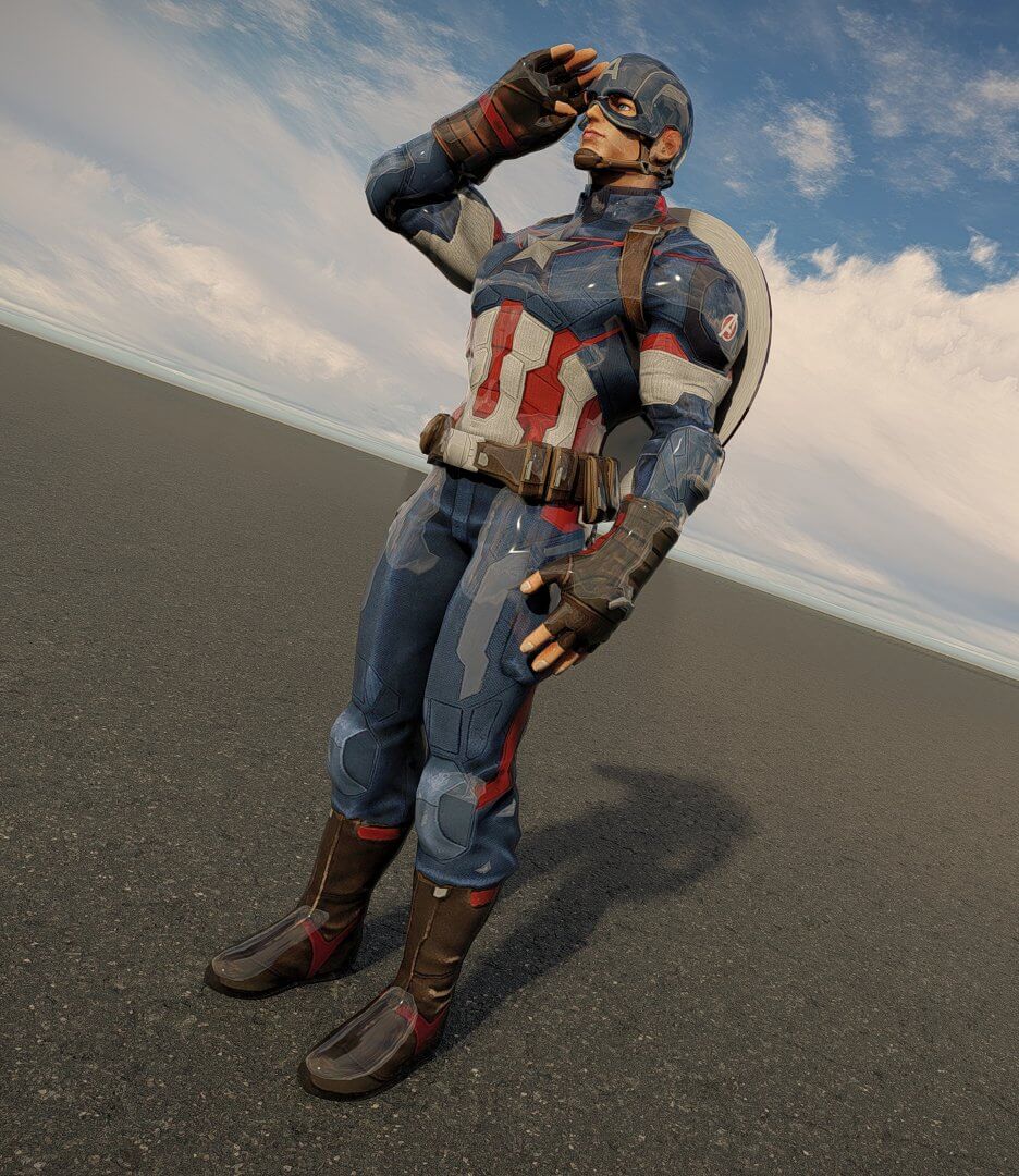 Captain America - 3D Model by AlphaGroup