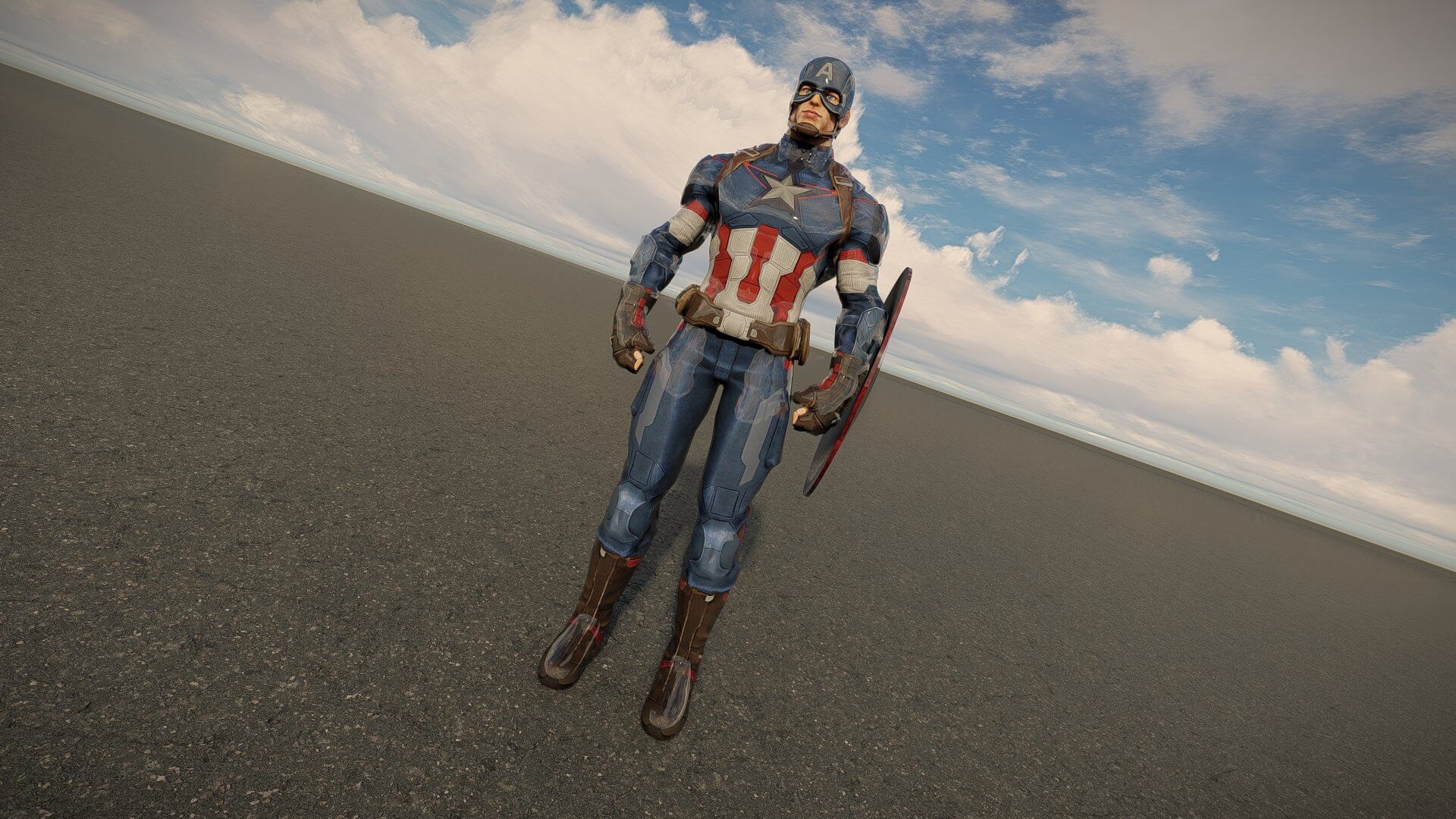 Captain America - 3D Model by AlphaGroup