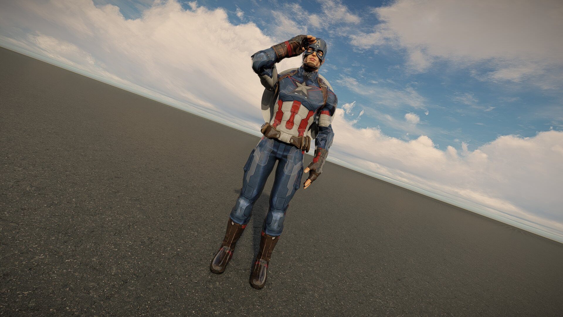 Captain America - 3D Model by AlphaGroup