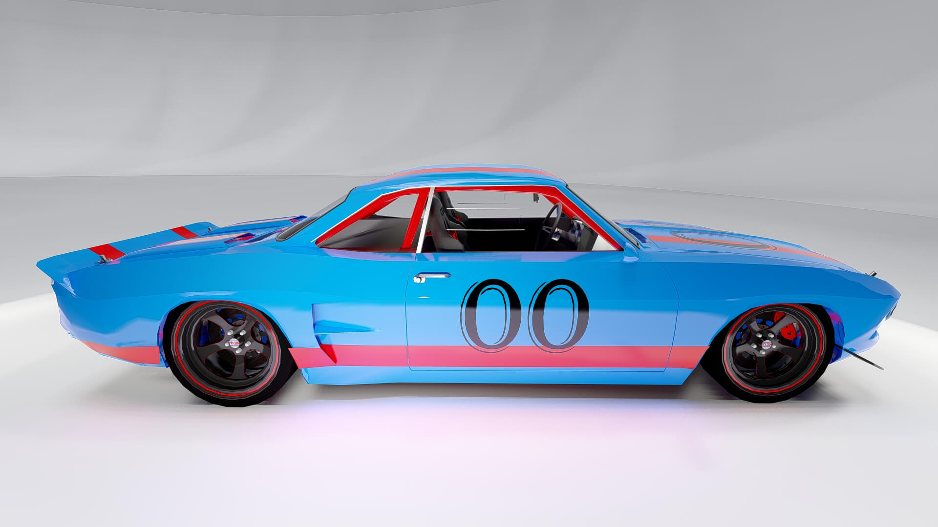Chevrolet Corvair 1966 Tuned - 3D Model by AlphaGroup