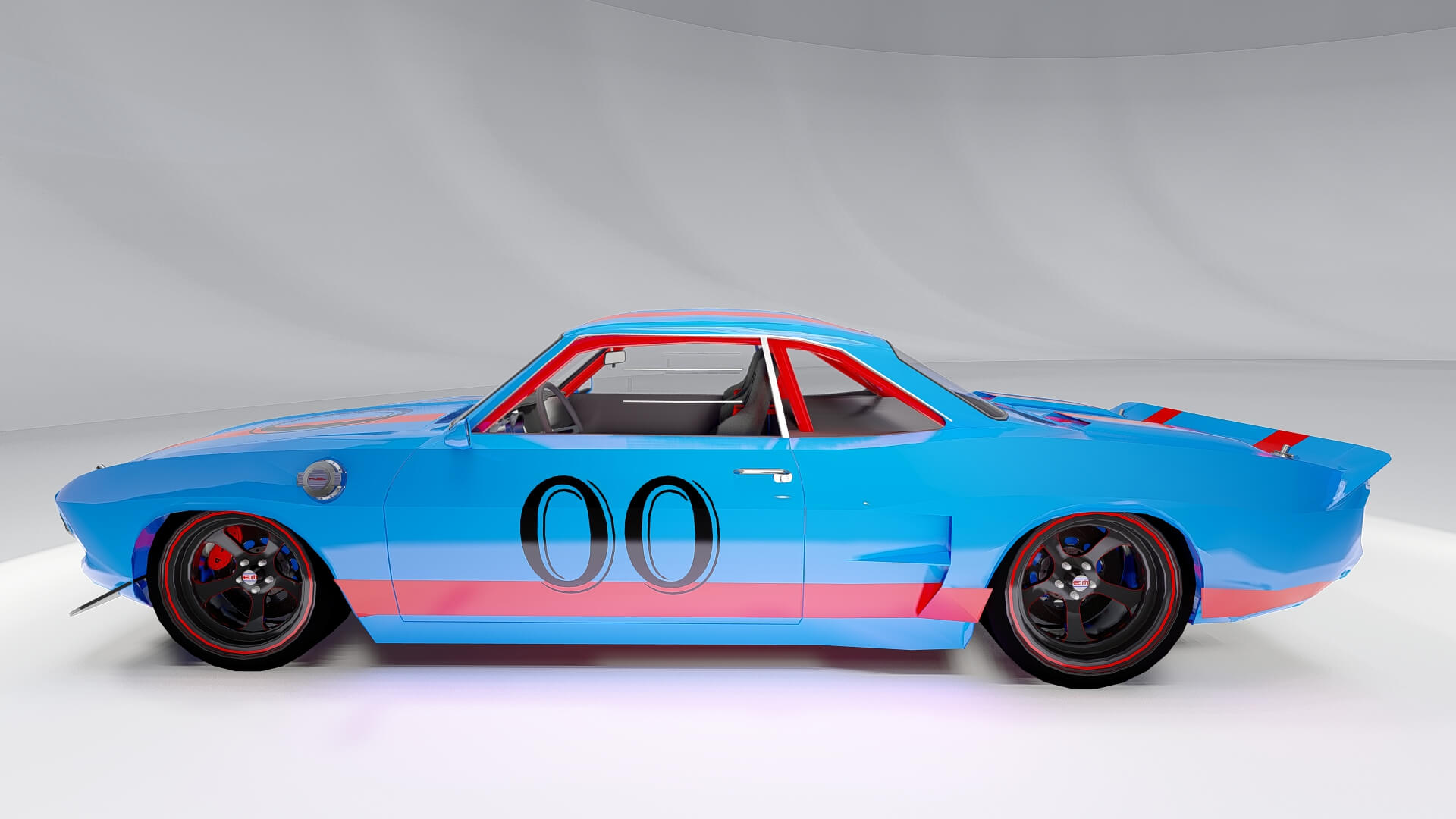 Chevrolet Corvair 1966 Tuned - 3D Model by AlphaGroup