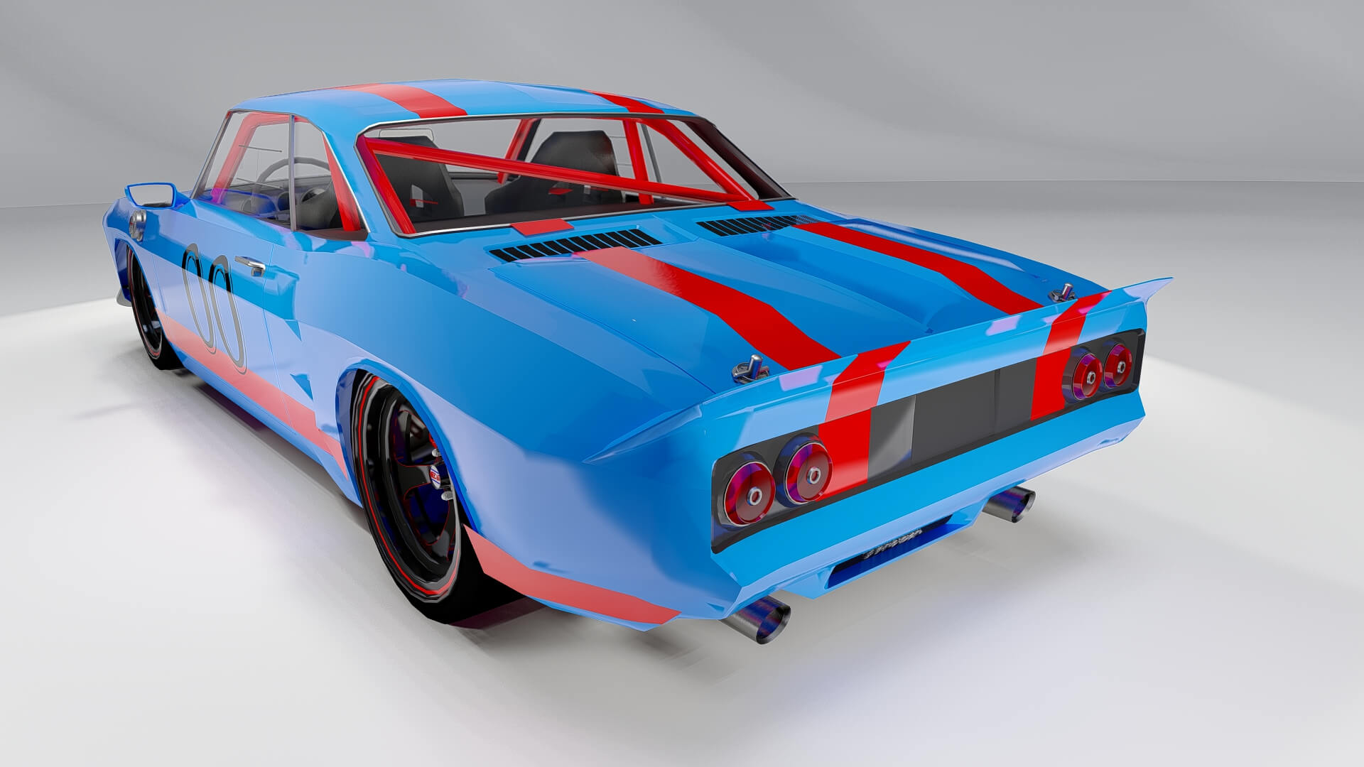 Chevrolet Corvair 1966 Tuned - 3D Model by AlphaGroup