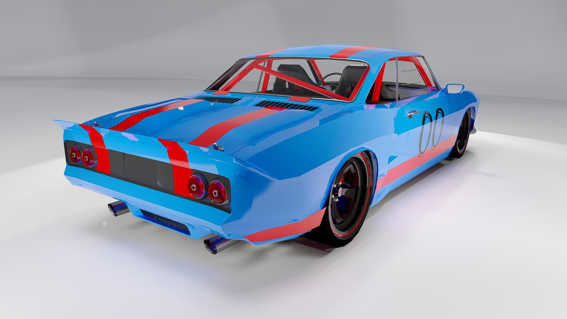 Chevrolet Corvair 1966 Tuned - 3D Model by AlphaGroup