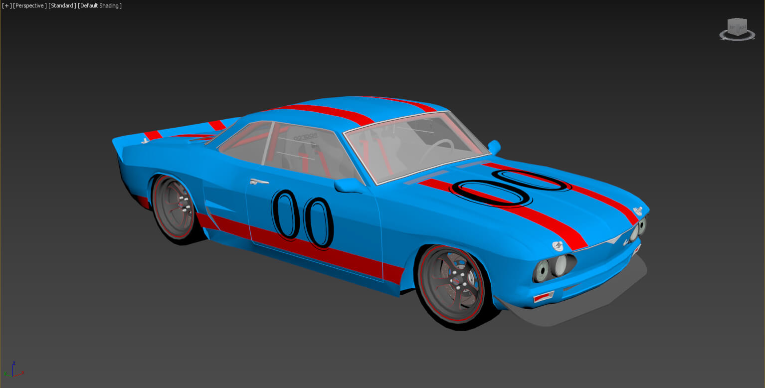 Chevrolet Corvair 1966 Tuned - 3D Model by AlphaGroup