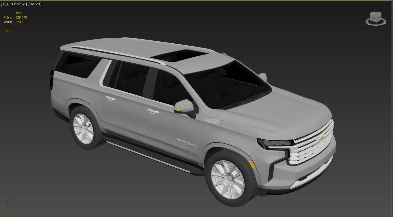 Chevrolet Suburban 2022 - 3D Model by AlphaGroup