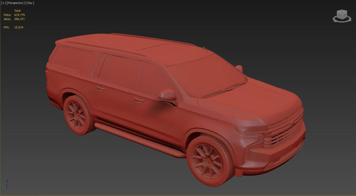 Chevrolet Suburban 2022 - 3D Model by AlphaGroup