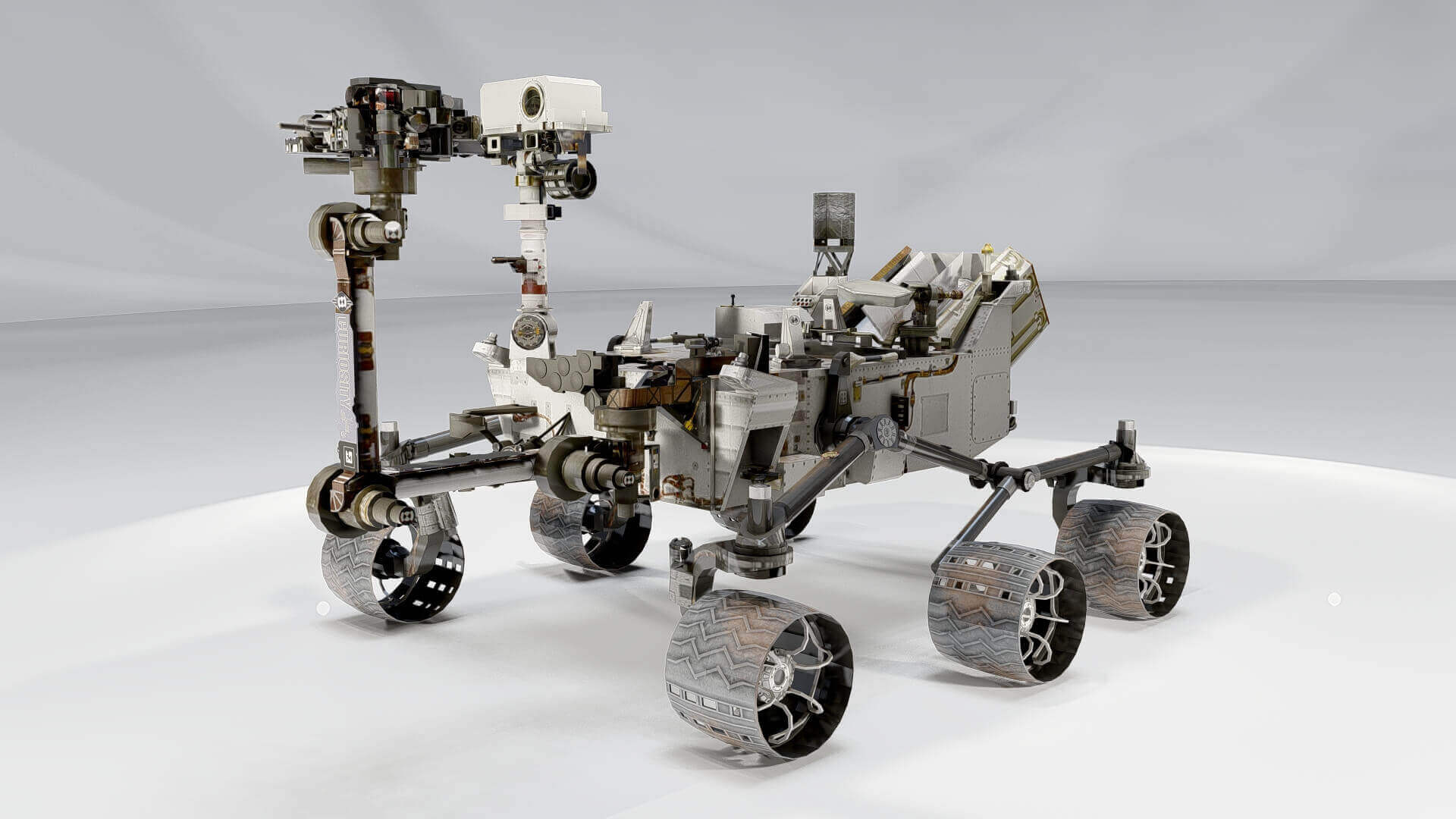 Curiosity Mars Rover Dusty - 3D Model by AlphaGroup