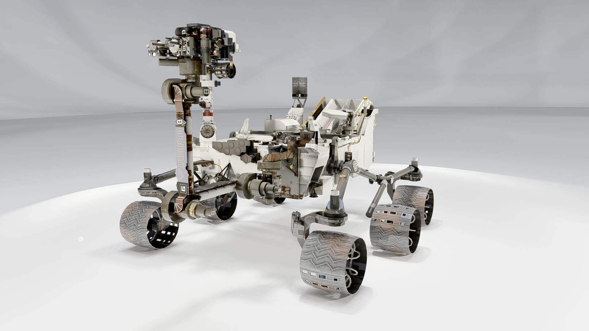 Curiosity Mars Rover Dusty - 3D Model by AlphaGroup