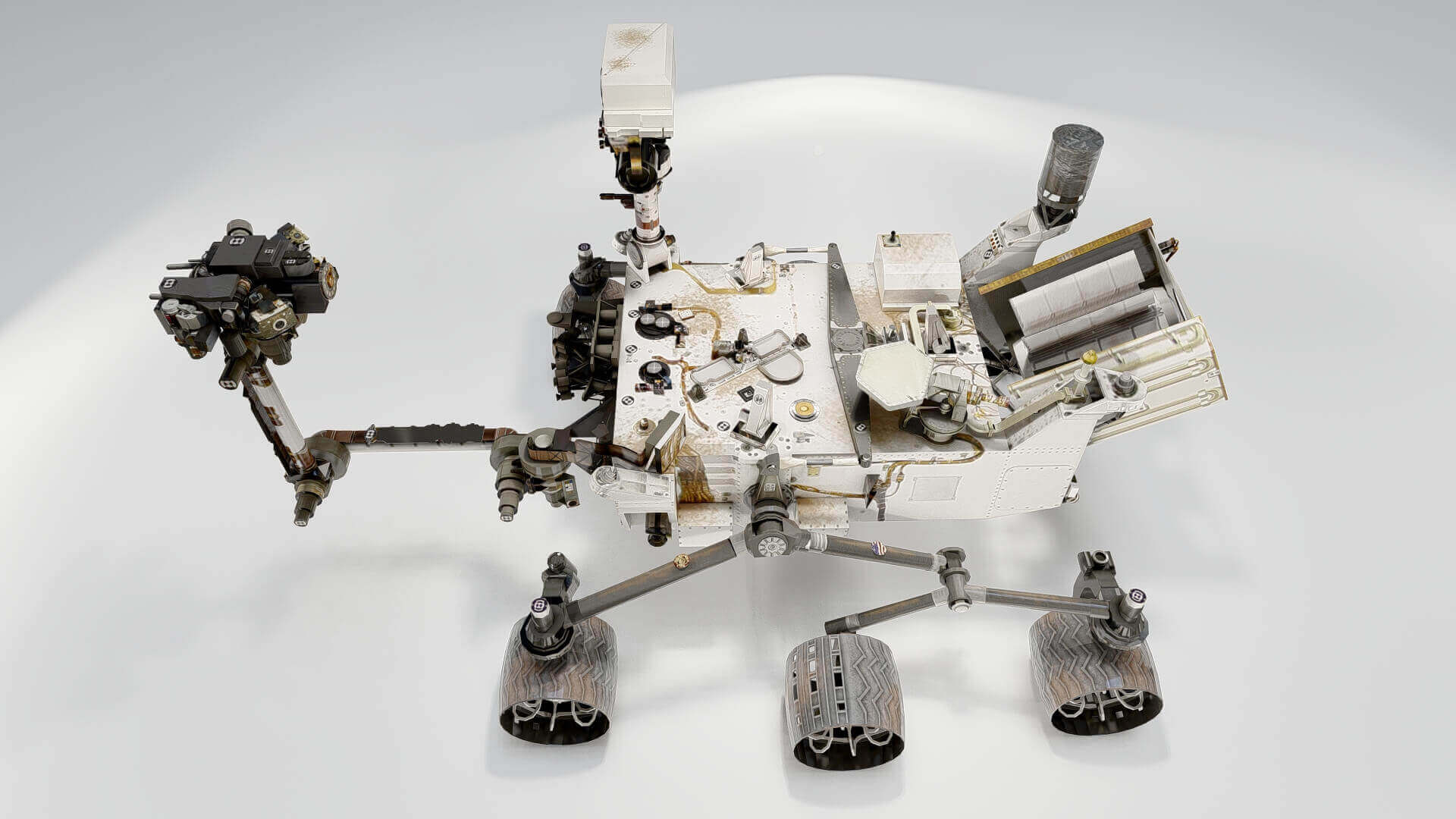 Curiosity Mars Rover Dusty - 3D Model by AlphaGroup