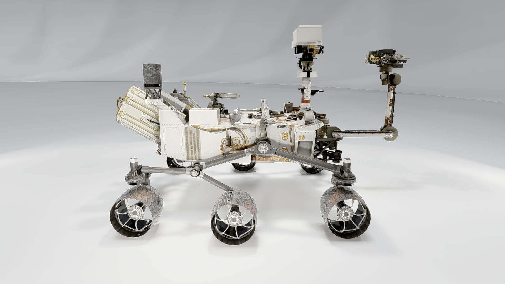 Curiosity Mars Rover Dusty - 3D Model by AlphaGroup
