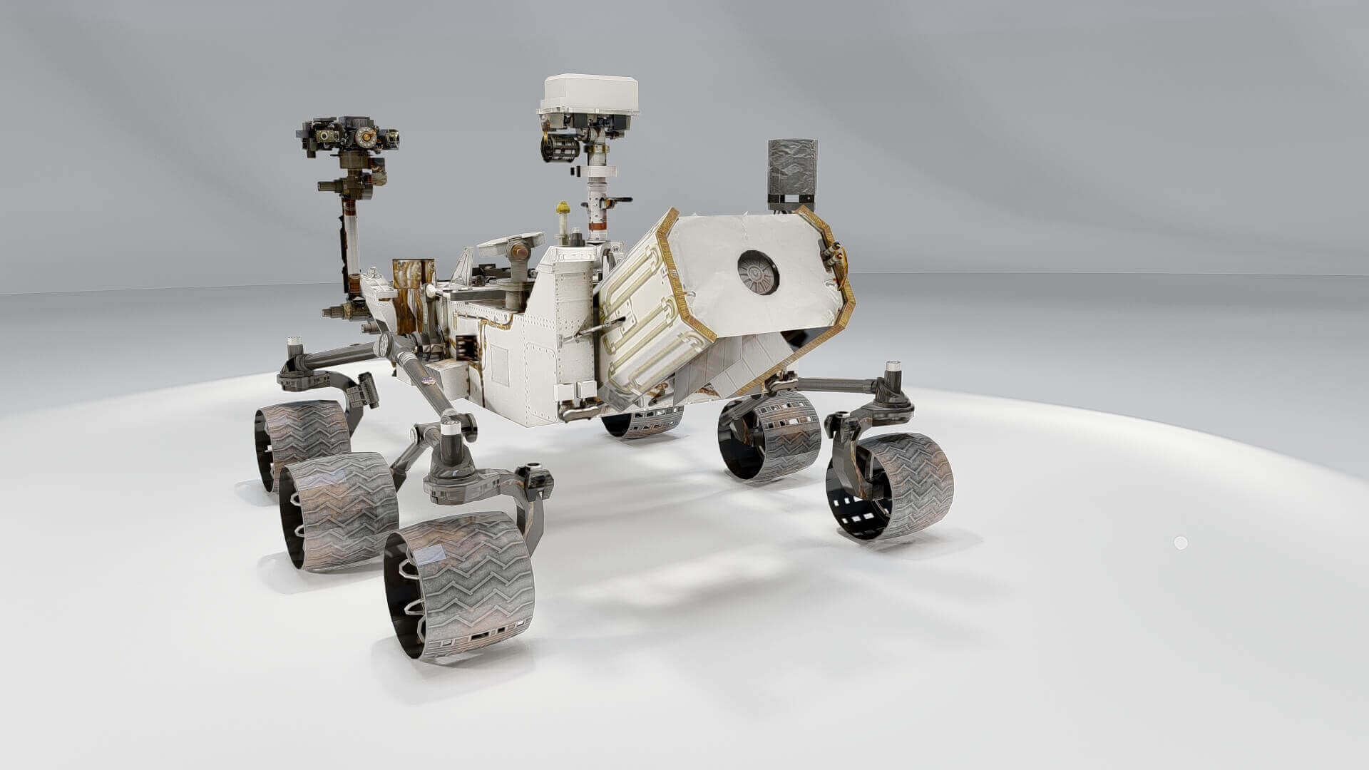Curiosity Mars Rover Dusty - 3D Model by AlphaGroup