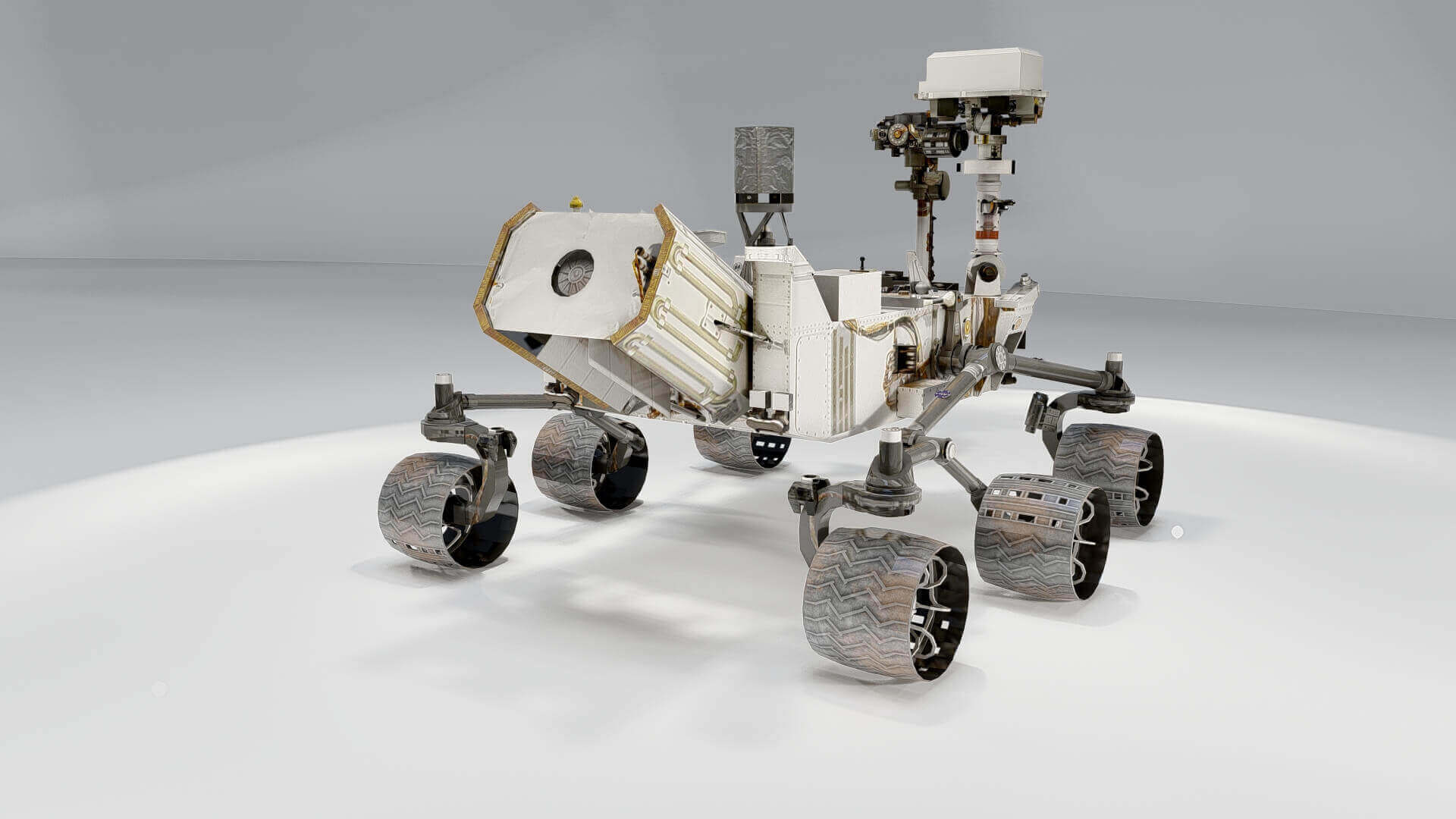 Curiosity Mars Rover Dusty - 3D Model by AlphaGroup