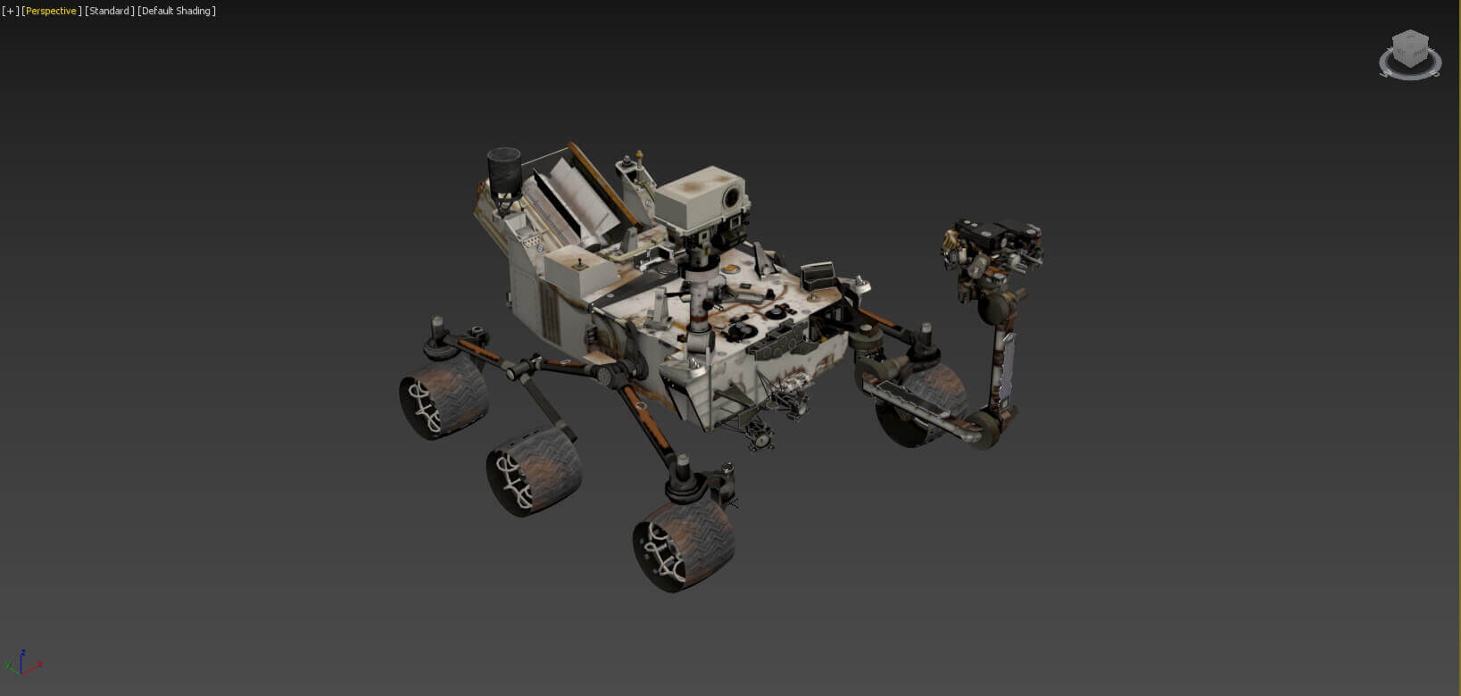 Curiosity Mars Rover Dusty - 3D Model by AlphaGroup