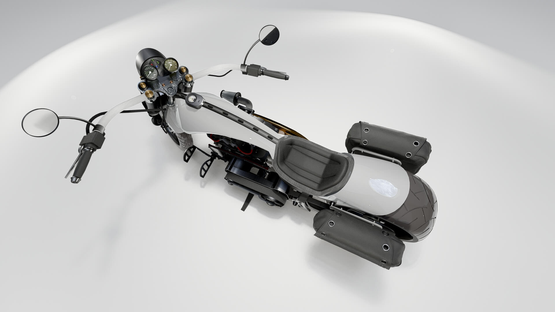 Custom Chopper Motorcycle - 3D Model by AlphaGroup