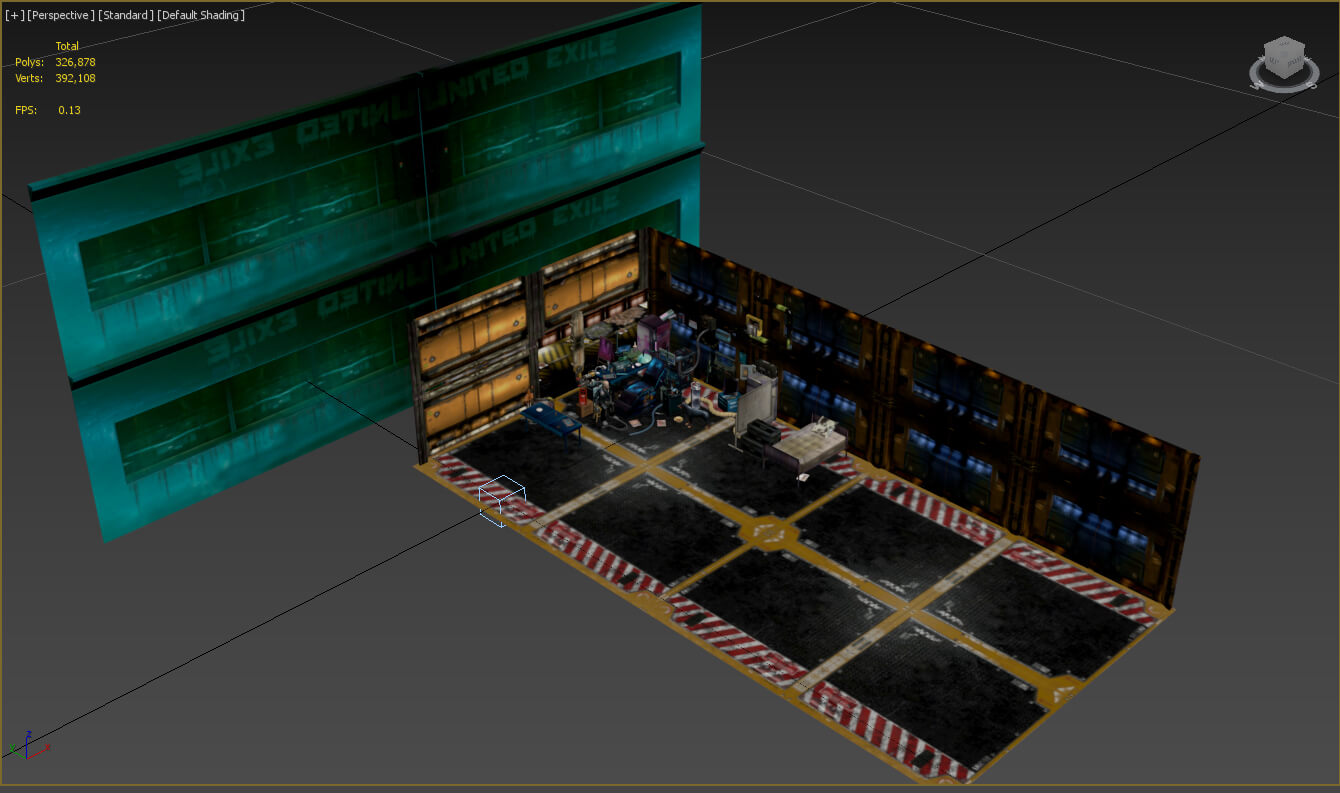 Cyberpunk Survival Hideout - 3D Model by AlphaGroup