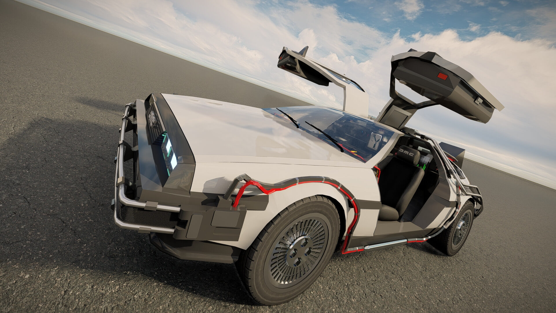 DeLorean DMC 12 - 3D Model by AlphaGroup