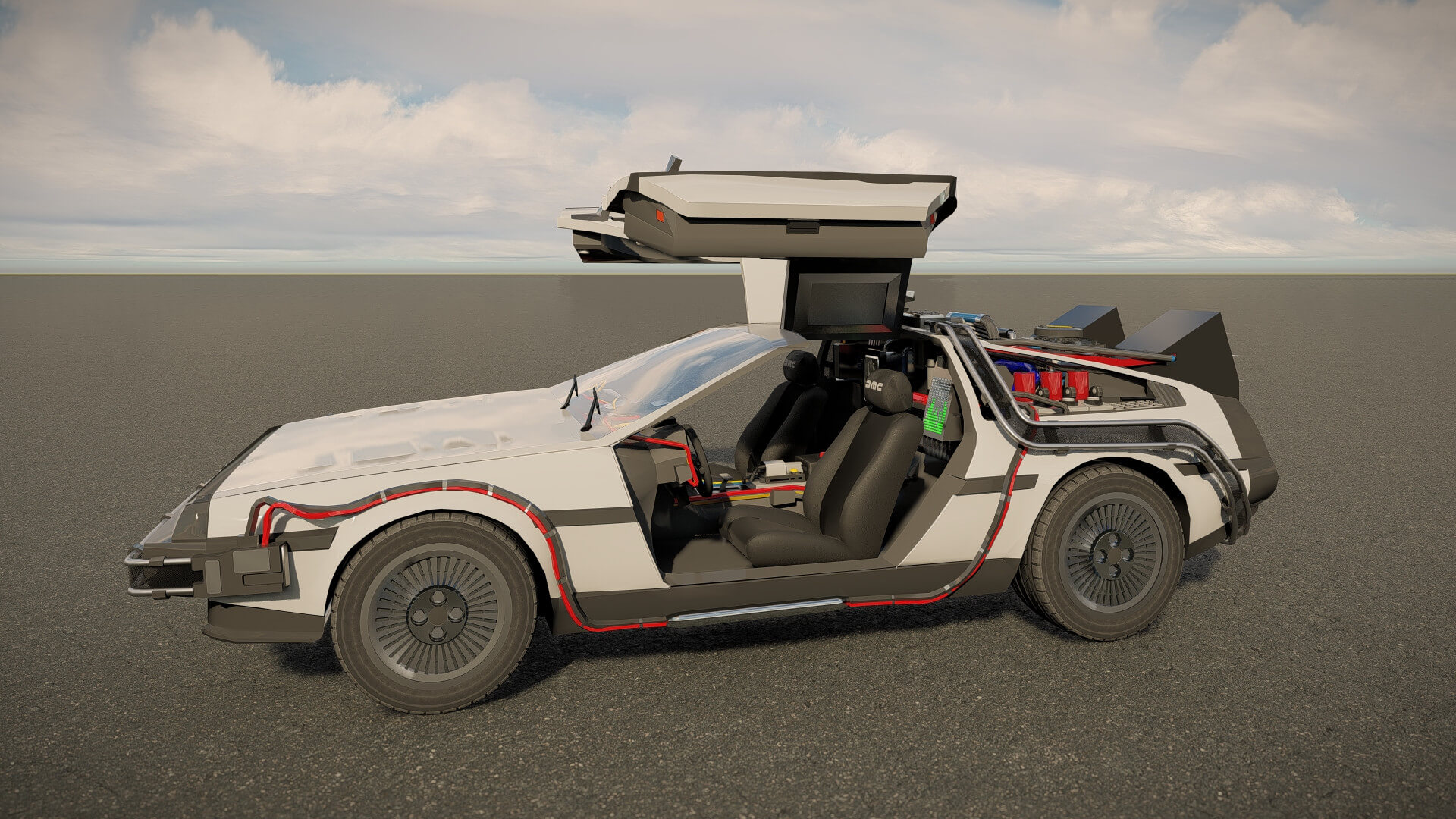 DeLorean DMC 12 - 3D Model by AlphaGroup
