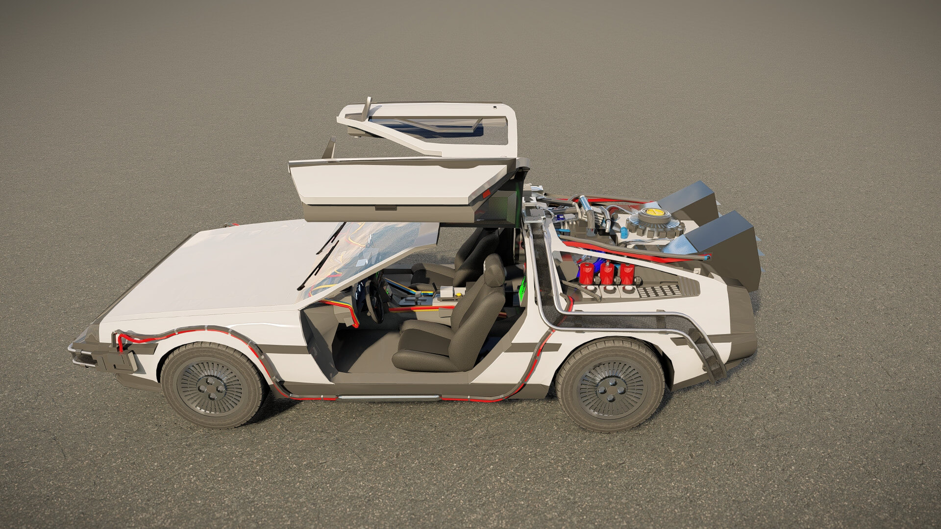 DeLorean DMC 12 - 3D Model by AlphaGroup