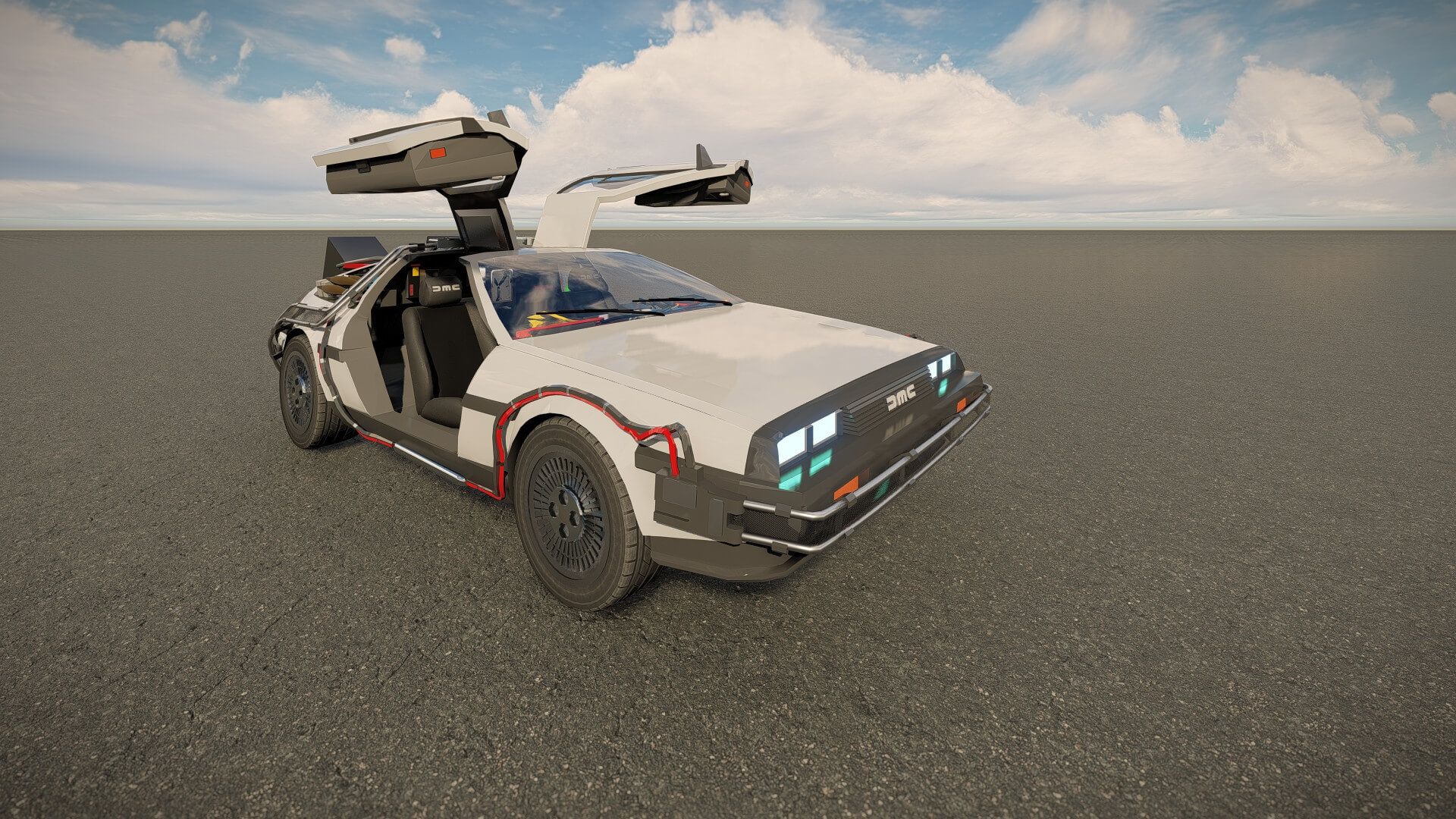 DeLorean DMC 12 - 3D Model by AlphaGroup