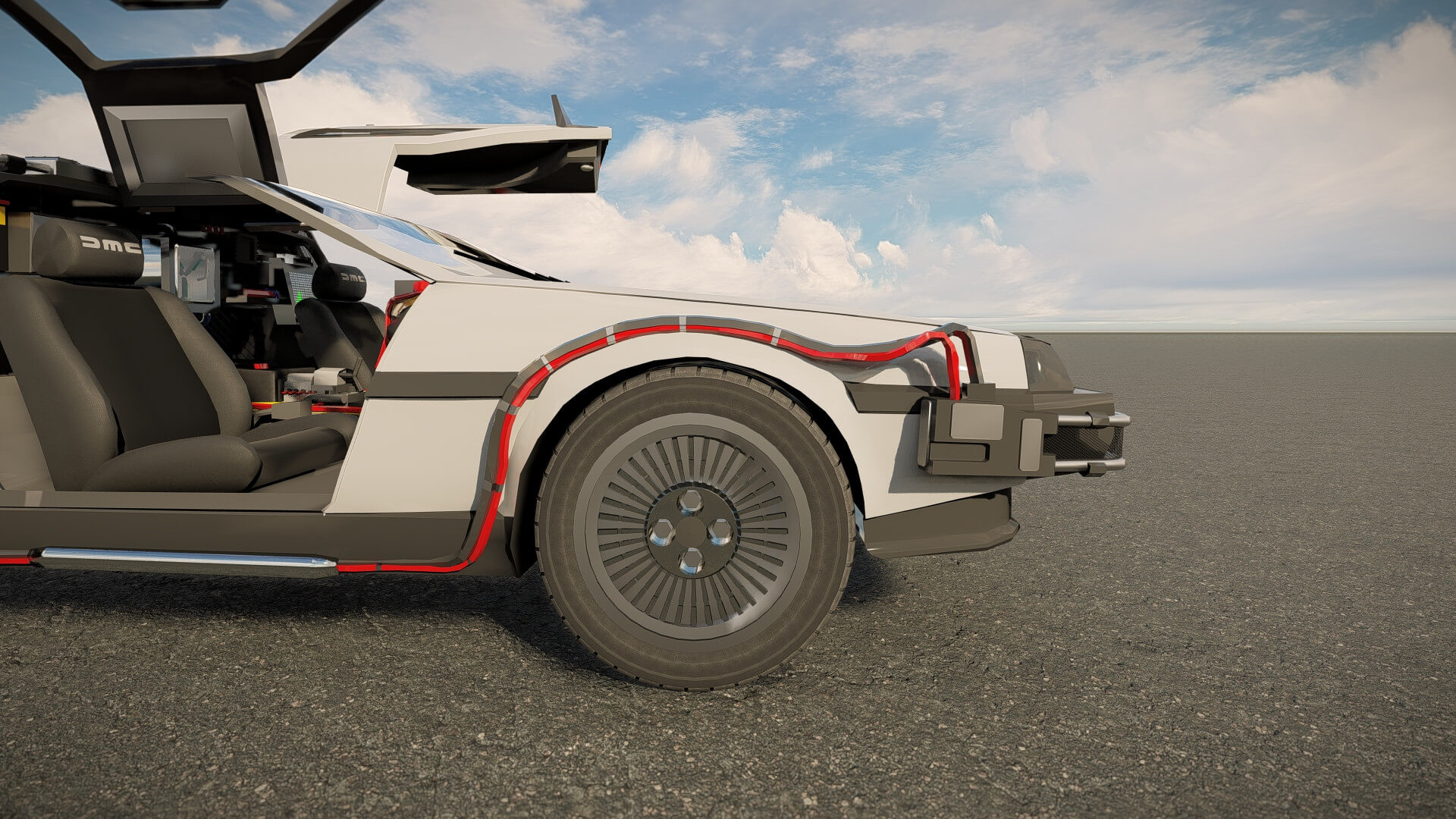 DeLorean DMC 12 - 3D Model by AlphaGroup
