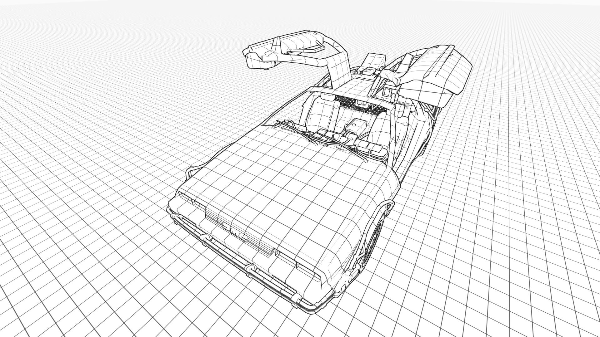 DeLorean DMC 12 - 3D Model by AlphaGroup