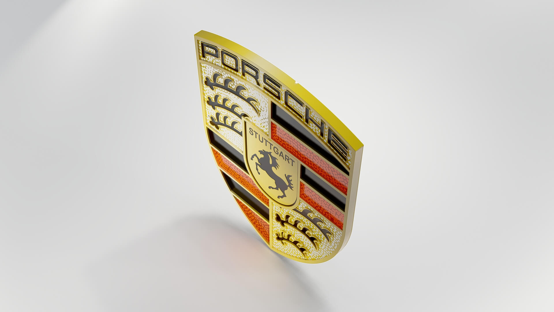 Detailed Porsche Logo - 3D Model by AlphaGroup