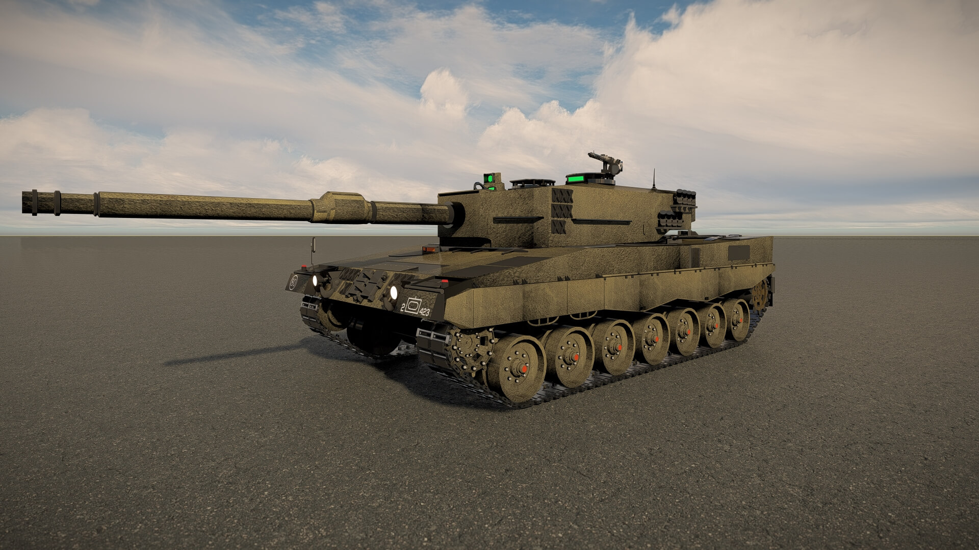 Leopard 2A4 MBT - 3D Model by AlphaGroup
