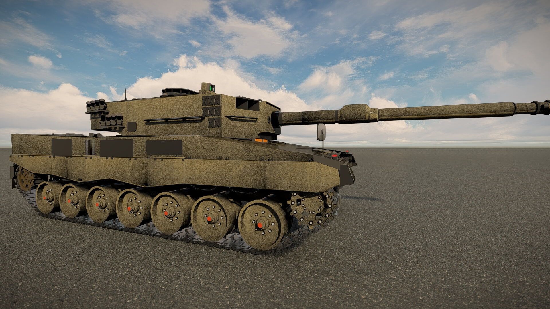 Leopard 2A4 MBT - 3D Model by AlphaGroup