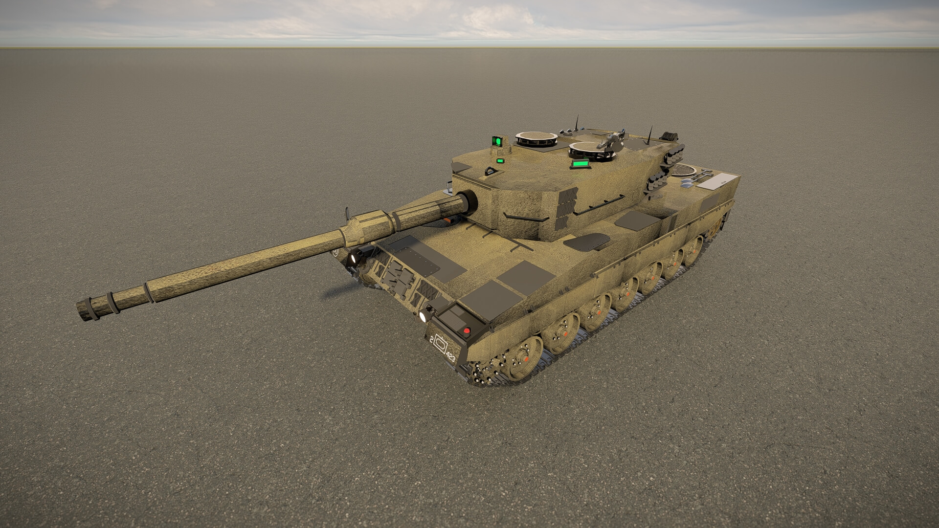 Leopard 2A4 MBT - 3D Model by AlphaGroup