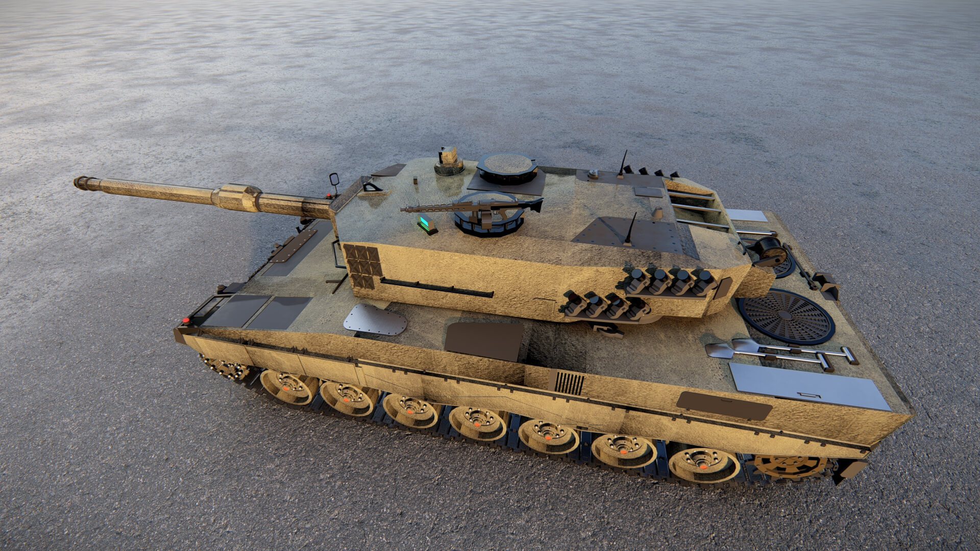 Leopard 2A4 MBT - 3D Model by AlphaGroup