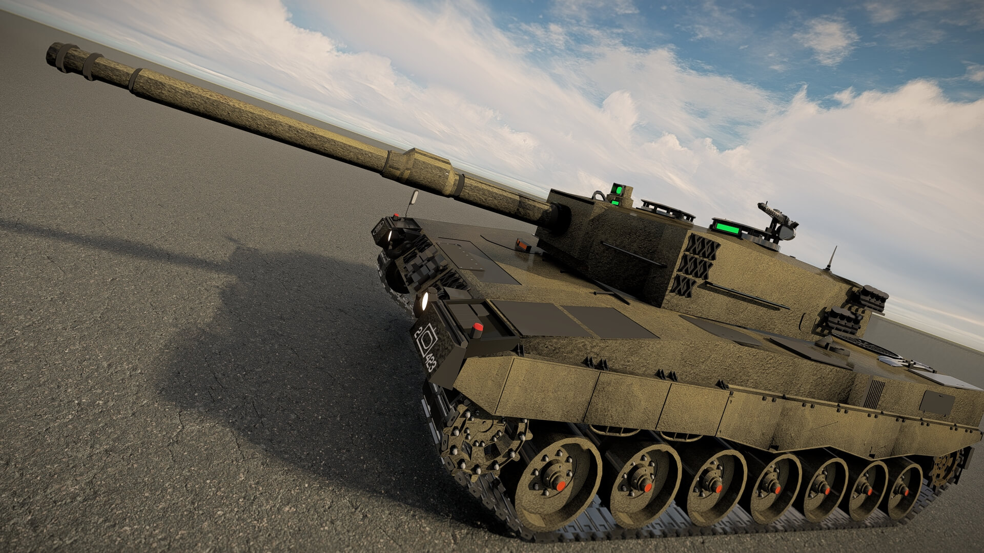 Leopard 2A4 MBT - 3D Model by AlphaGroup