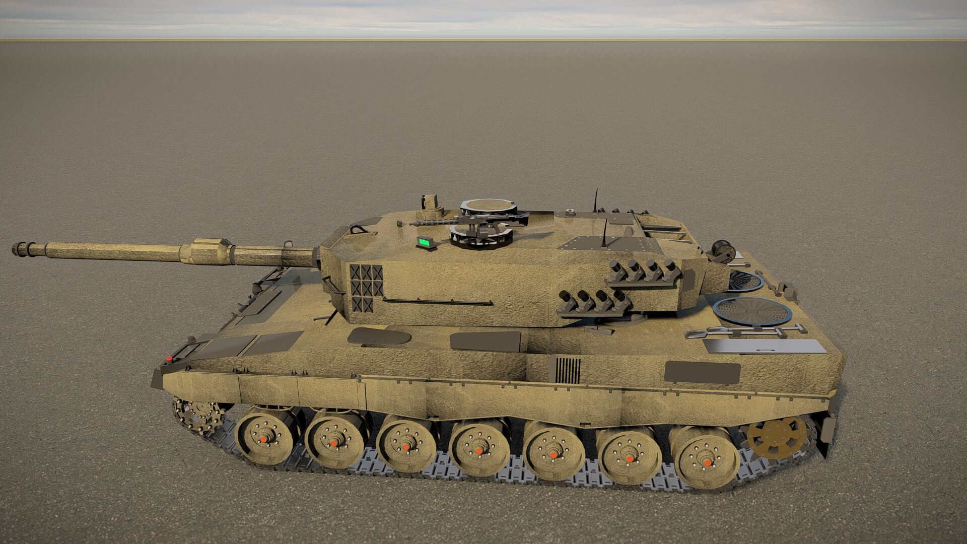 Leopard 2A4 MBT - 3D Model by AlphaGroup