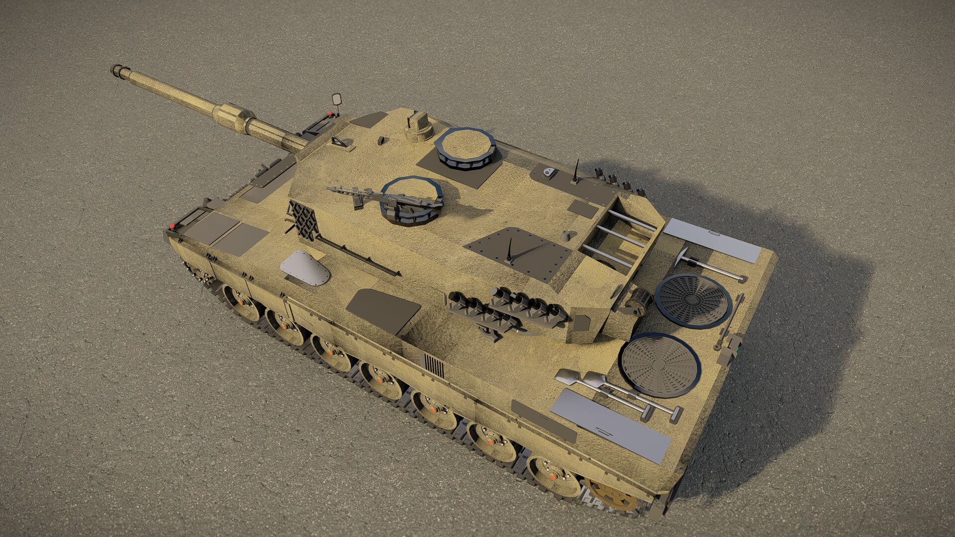 Leopard 2A4 MBT - 3D Model by AlphaGroup