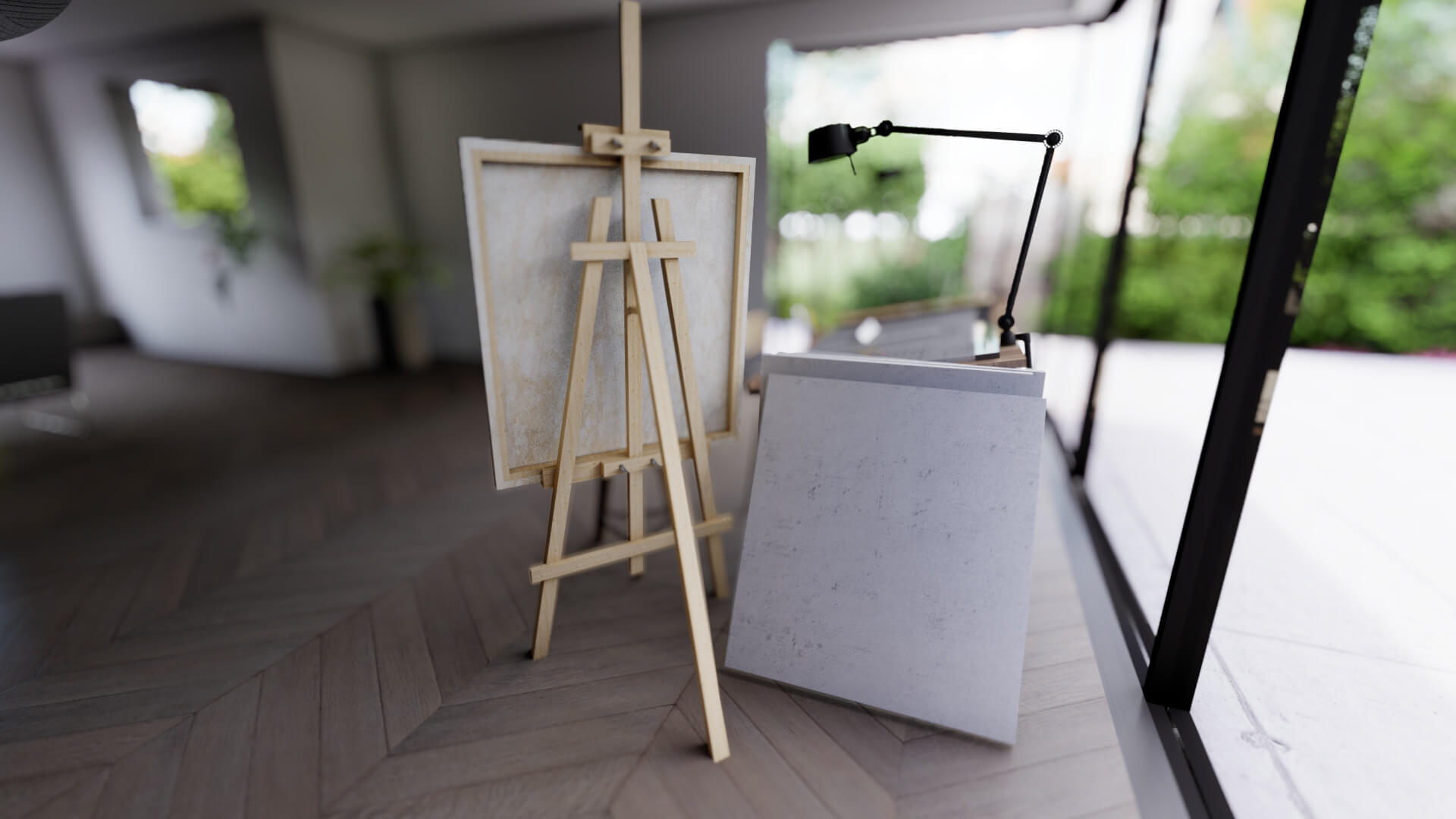 Drafting Table Pro Set - 3D Model by AlphaGroup