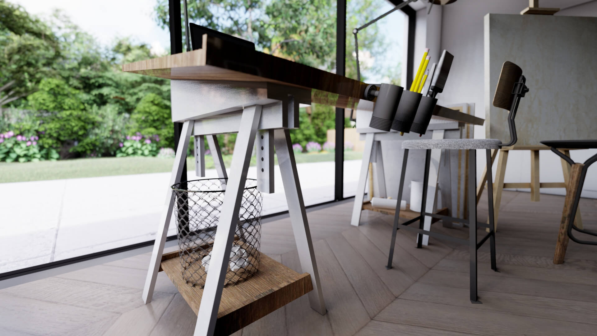 Drafting Table Pro Set - 3D Model by AlphaGroup