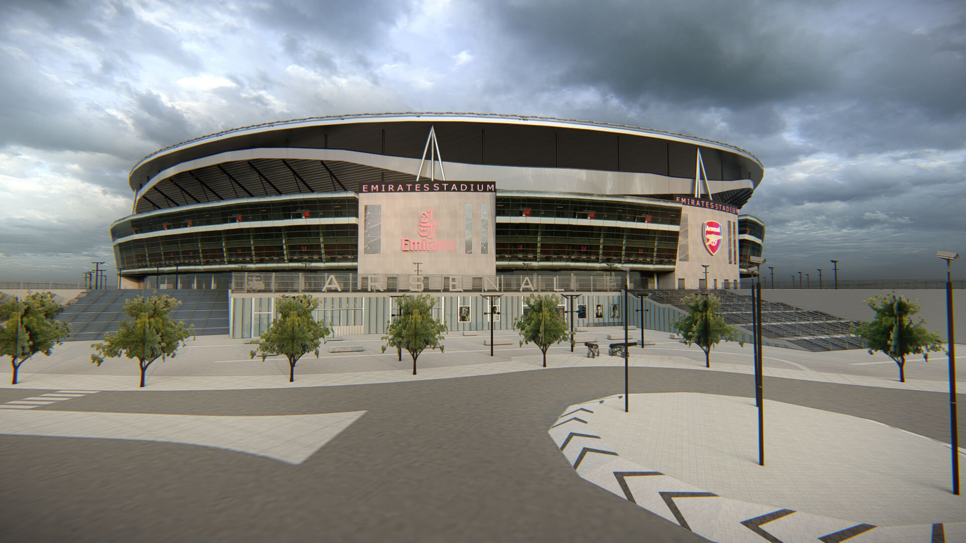 Arsenal Emirates Stadium - 3D Model by AlphaGroup
