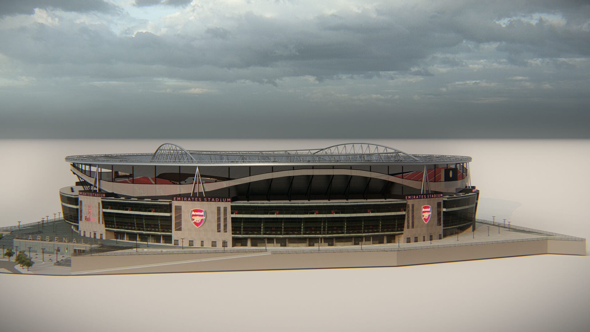 Arsenal Emirates Stadium - 3D Model by AlphaGroup