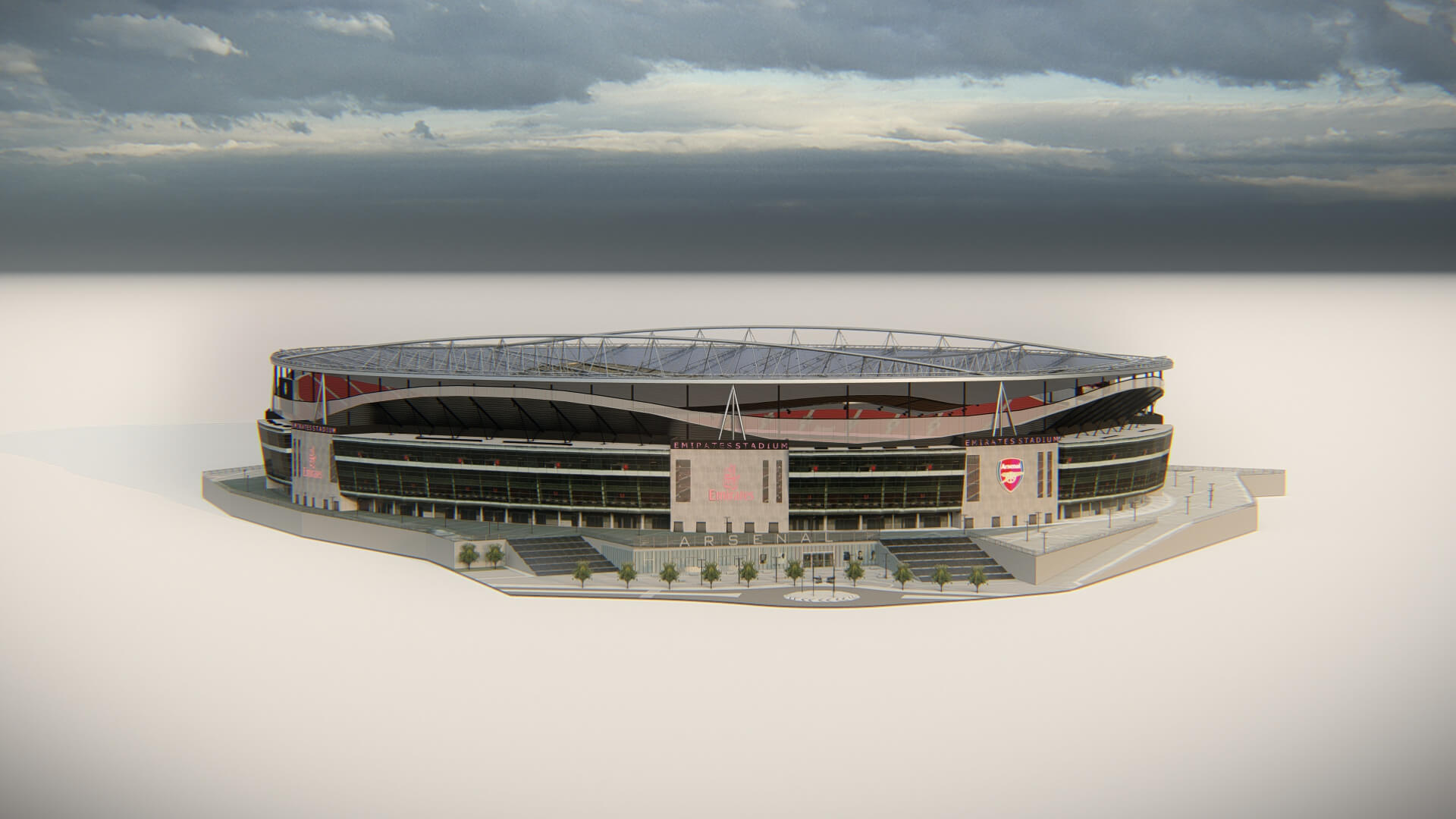 Arsenal Emirates Stadium - 3D Model by AlphaGroup