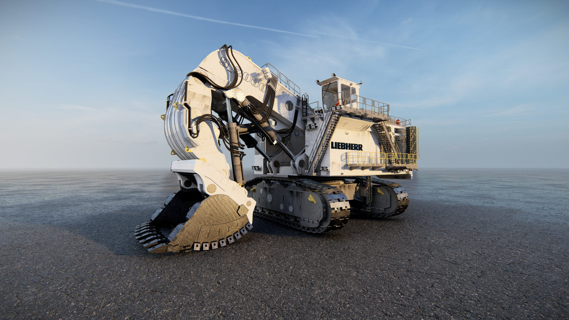 Mining Excavator Proto Liebherr R9 2000 - 3D Model by AlphaGroup